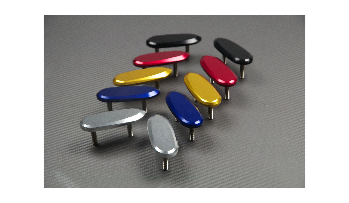 Anodised Aluminum Rearview Mirrors Block Off Plates Numerous SUZUKI