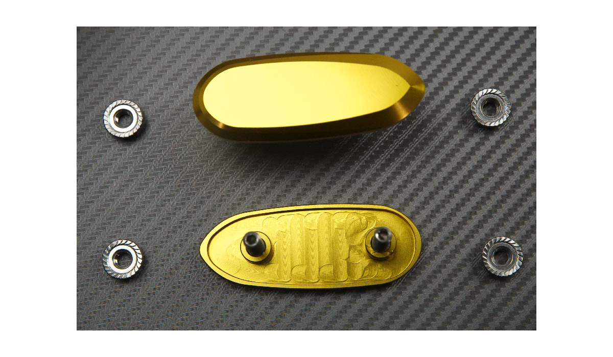 Anodised Aluminum Rearview Mirrors Block Off Plates Numerous SUZUKI