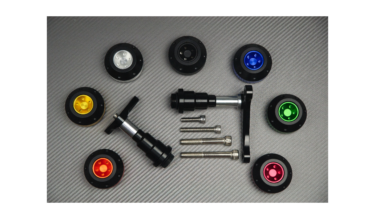 Pair of Frame Sliders / Crash Pads for KAWASAKI ZZR 1400 / ZX 14 2006 ...