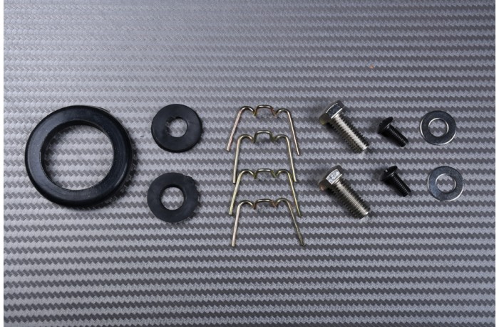 Casing for round headlight casing, to be adapted