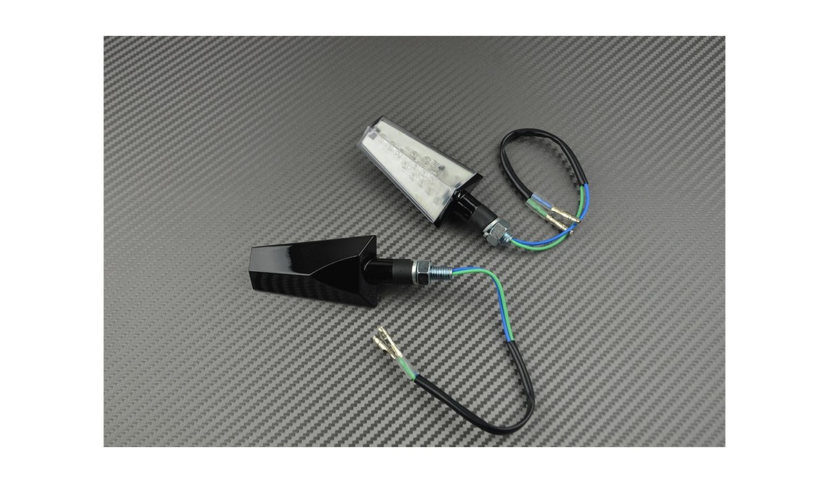 Pair of Universal LED Turn Signals in Aluminum