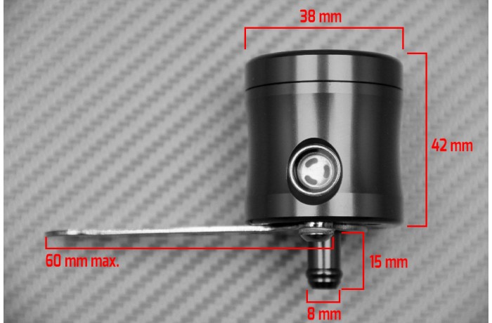 Anodised Aluminum Brake Fluid Reservoir