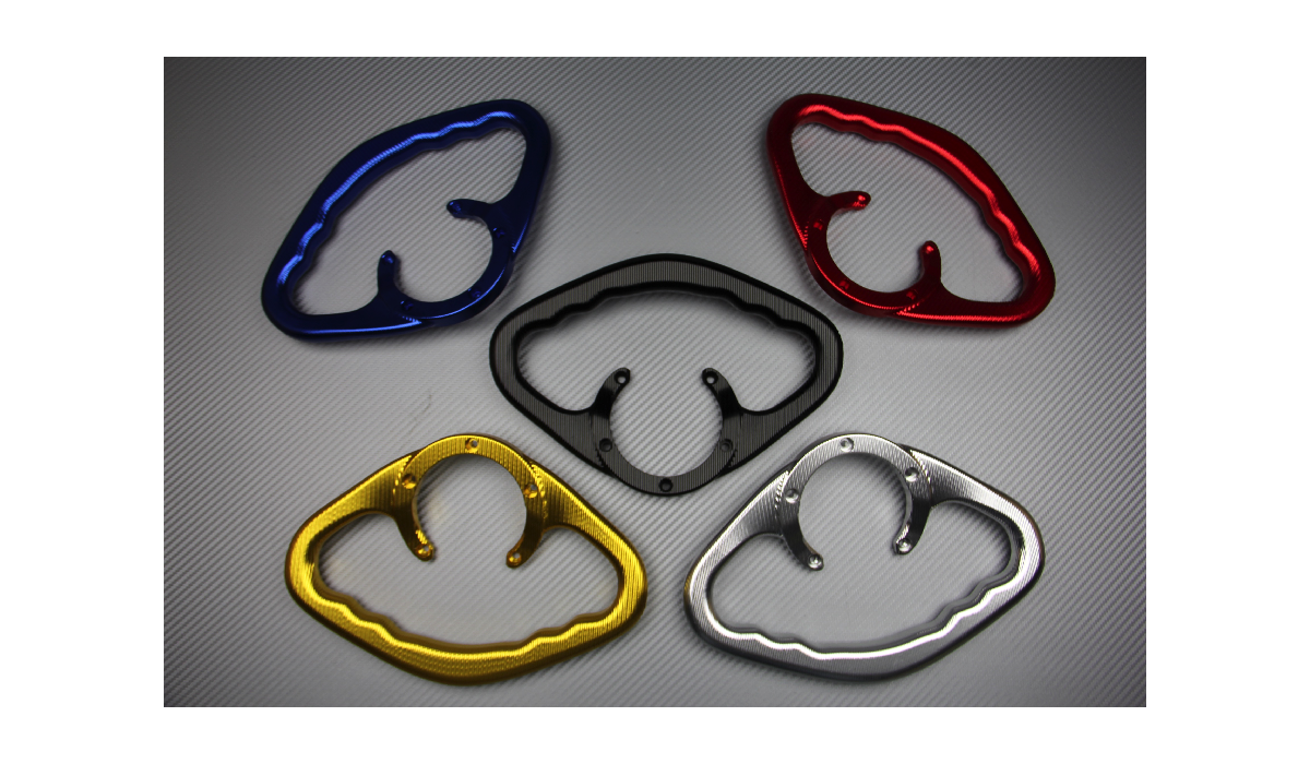 Anodized aluminum passenger hand grip YAMAHA