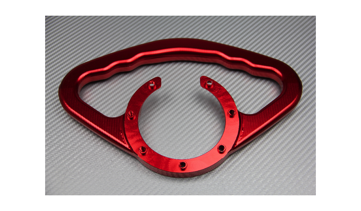 Anodized aluminum passenger hand grip HONDA