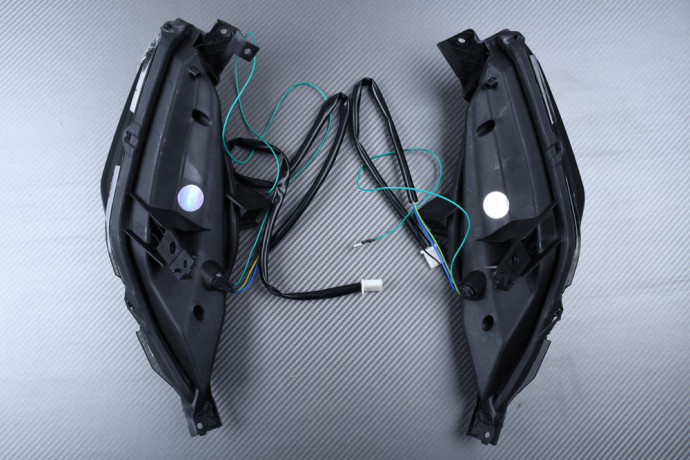 PACK Tail Light with Integrated Turn Signals + Front Blinkers YAMAHA ...