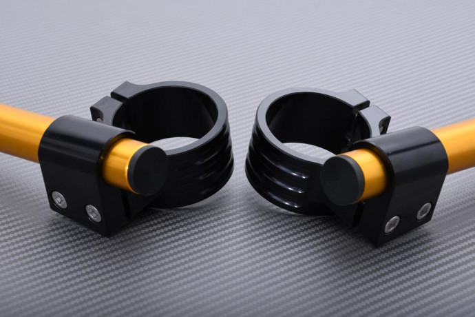 Pair of High rise clip-on handlebars 50 mm