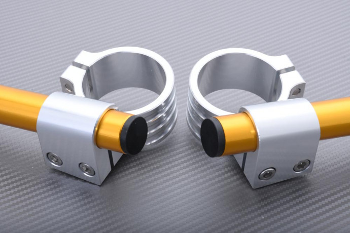 Pair of High rise clip-on handlebars 50 mm