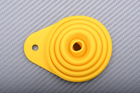 Foldable rubber funnel in various colors