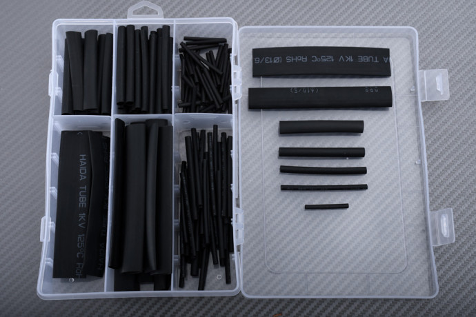 Set Box mit 150 Schrumpfschläuchen von 2 bis 13 mm