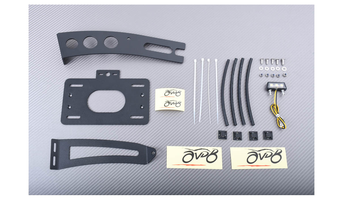 Specific Side Mount License Plate Holder AVDB HONDA SHADOW VT 600 1988 ...