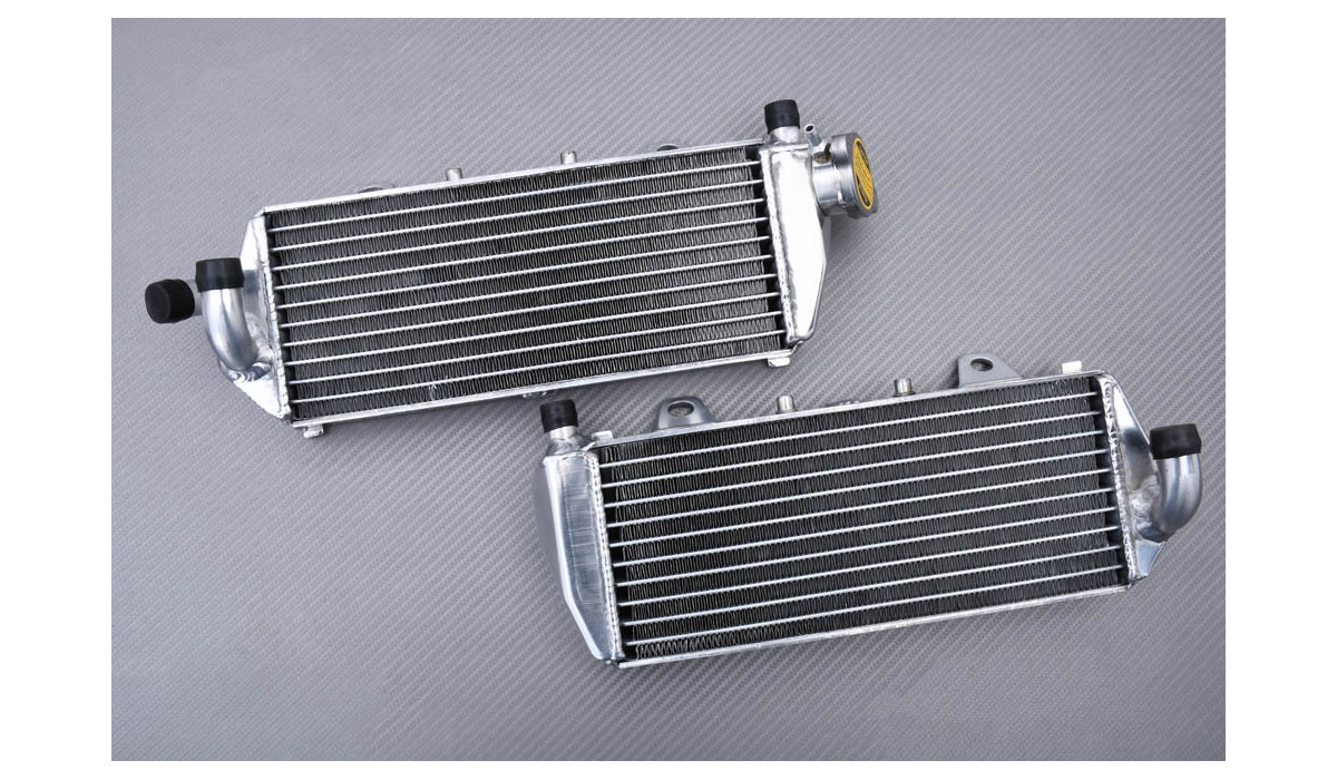 Coppia di radiatori dell'acqua da racing Ultra-rinforzati KTM EXC / ECX ...