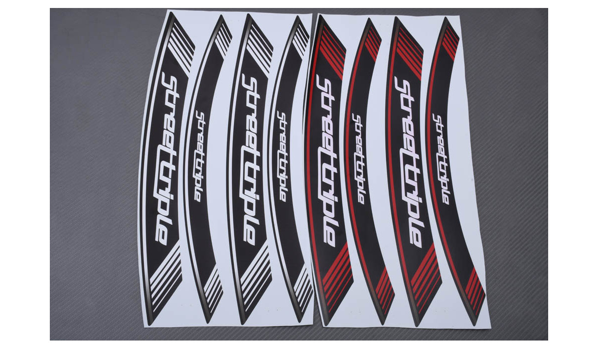 Inner Wheel Rims Stickers - ' STREET TRIPLE ' Model
