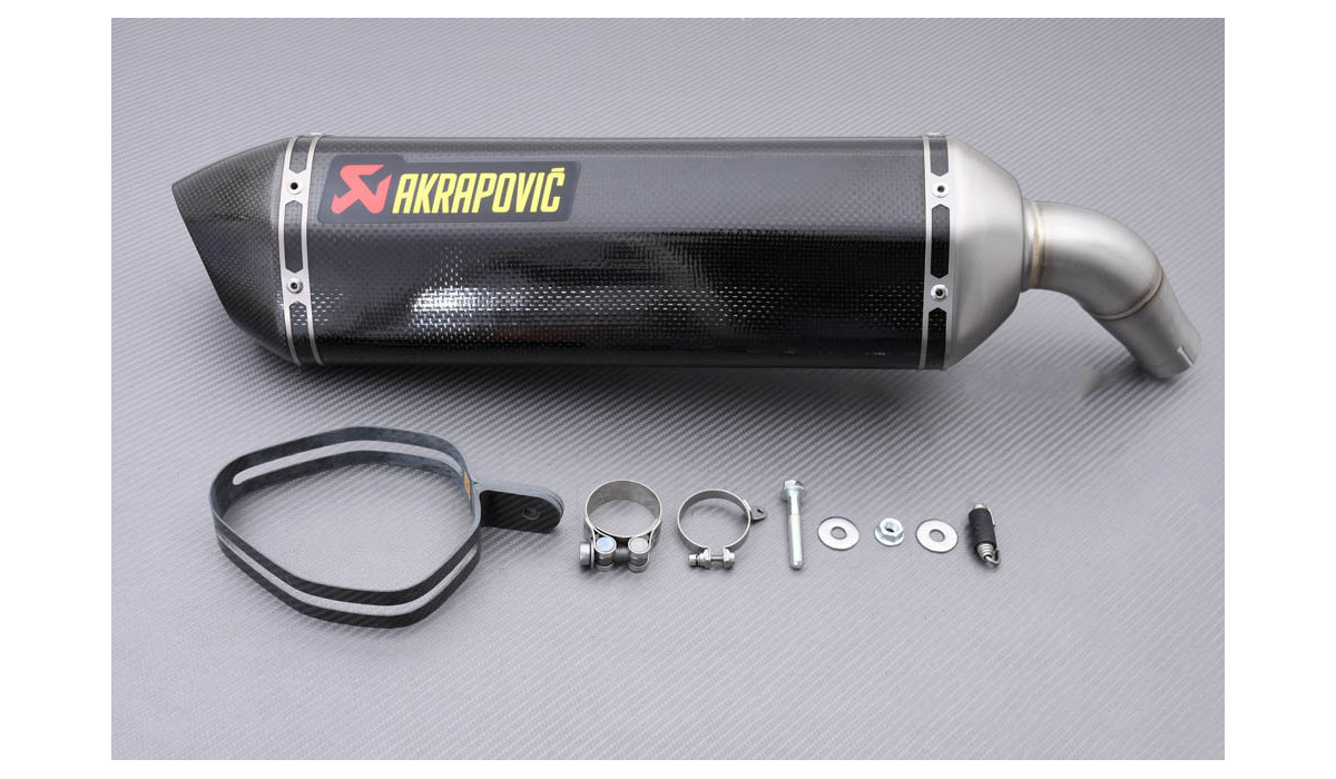 AKRAPOVIC Auspuff / SLIP-ON LINE Carbon SUZUKI SV 650 / X 2016 - 2022