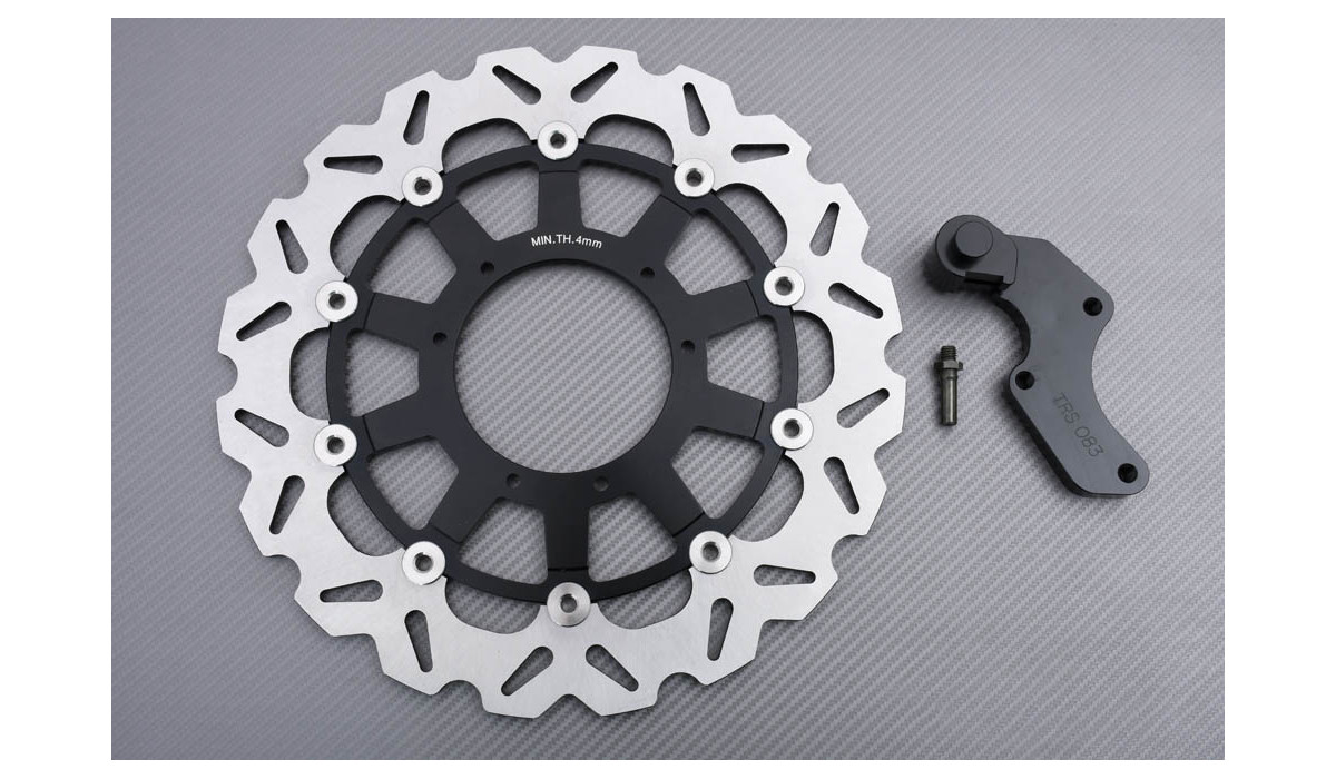 Disque de frein avant Oversize 320 mm avec patte de déport HONDA CRF ...