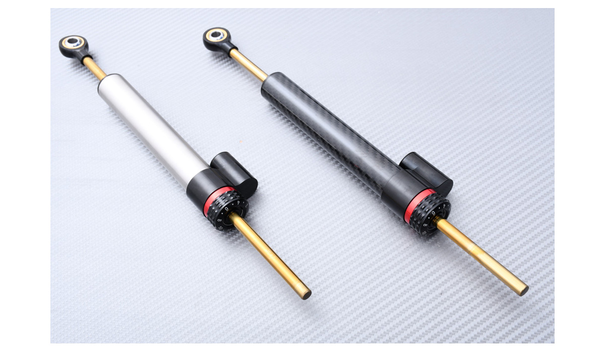 Universal longitudinal motorbike steering damper
