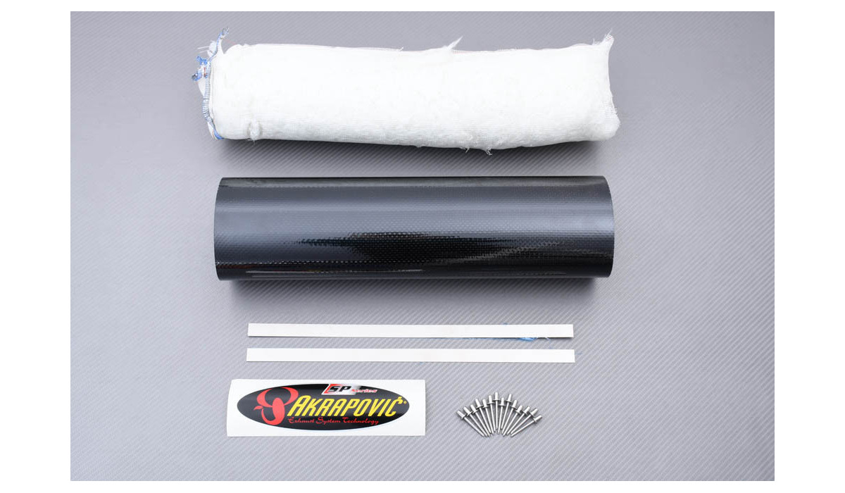 Restoration Kit / Carbon sleeve / Rock wool AKRAPOVIC P-RK51C45 APRILIA ...