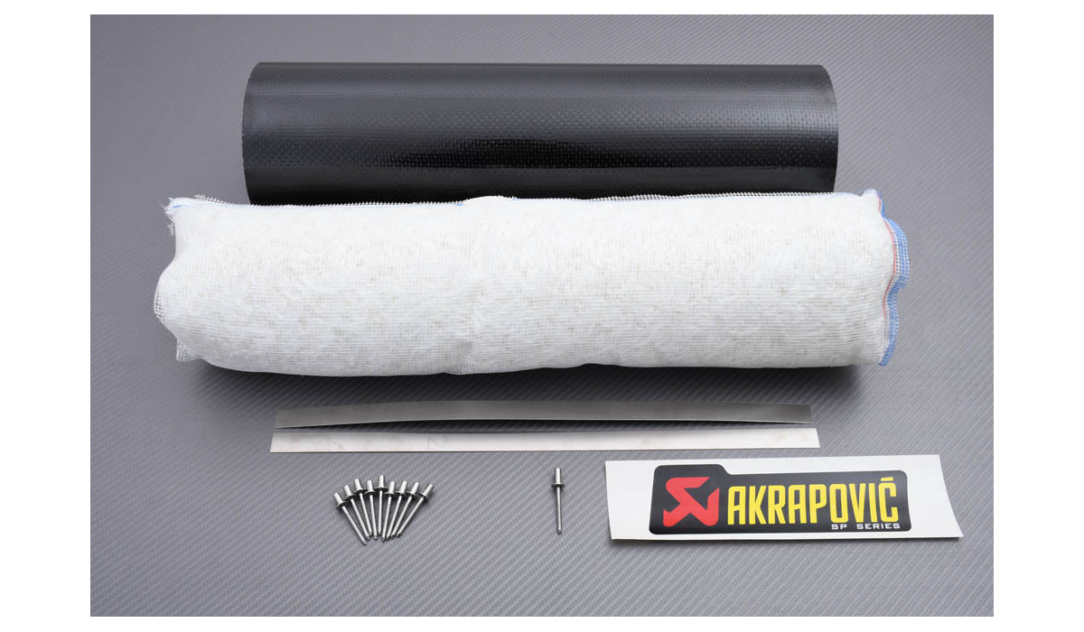 Restoration Kit / Carbon sleeve / Rock wool AKRAPOVIC P-RKS51C45 ...