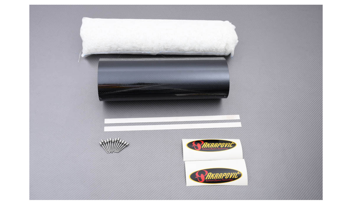Restoration Kit / Carbon sleeve / Rock wool AKRAPOVIC P-RK17C38