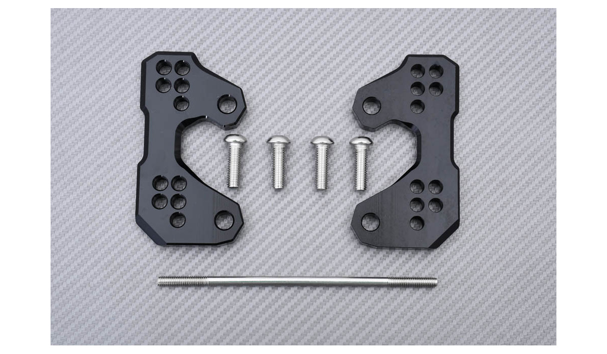 Offset plates for OEM front footrests YAMAHA YZF R3 / MT03 2015 - 2023