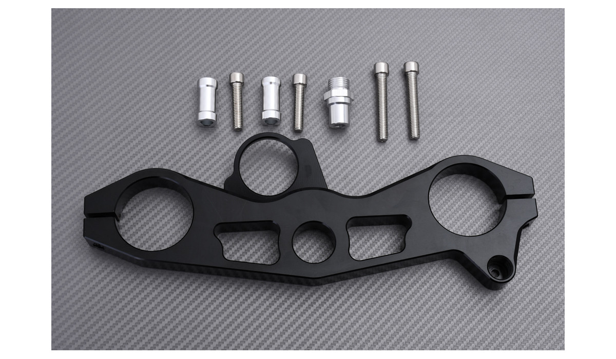 Racing top triple tree made of machined aluminium KAWASAKI ZX6R 2009 - 2012