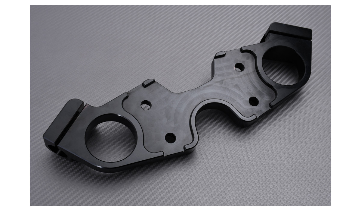 Racing top triple tree made of machined aluminium SUZUKI HAYABUSA GSXR 1300 / 1340 2008 - 2019