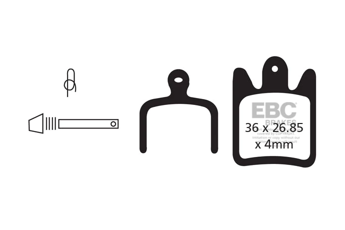 EBC Fahrrad-Bremsbeläge HOPE MOTO V2 / TECH V2 / EVO V2