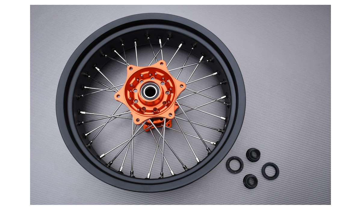 Pair of Front and Rear Rims 17'' / 17'' Supermotard KTM XCW 125 2017 - 2019