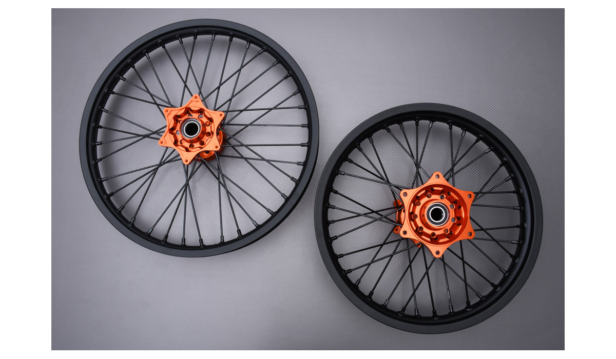 Pair of Front and Rear Rims 21" / 18" Enduro GASGAS ES / ECF / EXF / EX ...