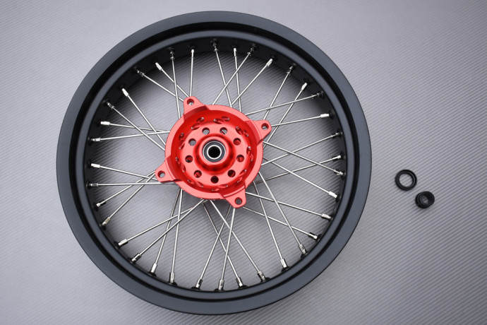 Pair of Front and Rear Rims 17'' / 17'' Supermotard HONDA XR 650 L 1993 ...