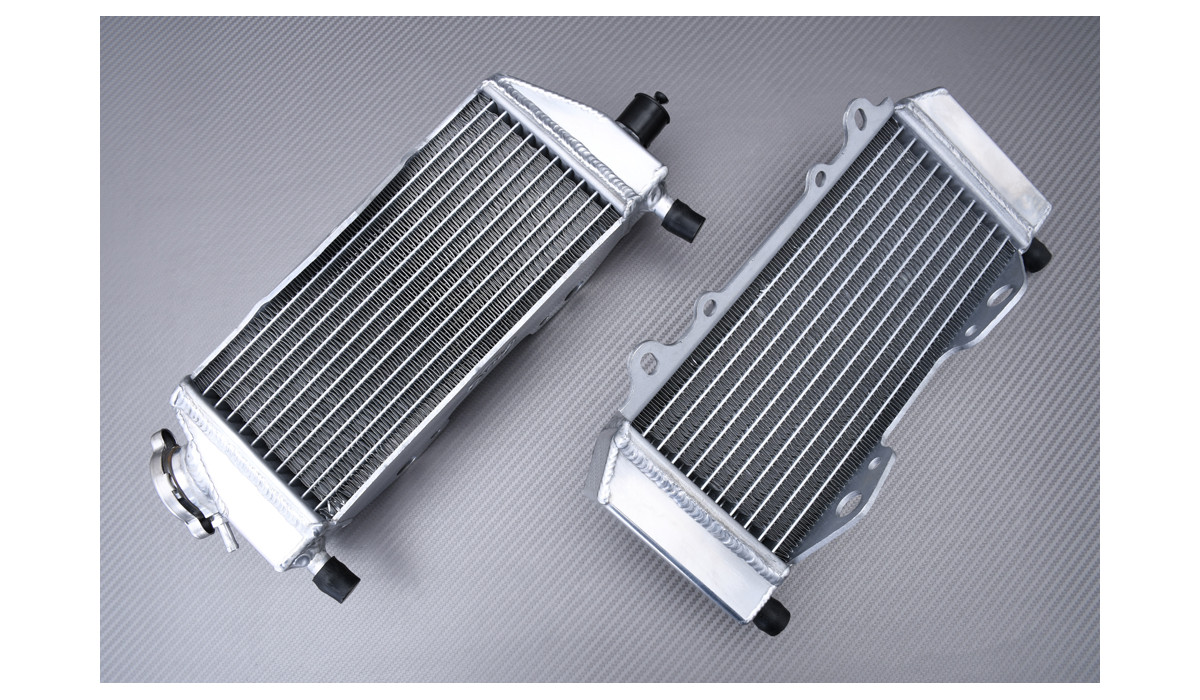 AVDB Pair of Reinforced Racing Water Radiators KAWASAKI KX 125 / 250 ...