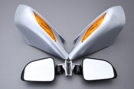 Pair of Aftermarket Rearview Mirrors with Integrated Turn Signals HONDA ...