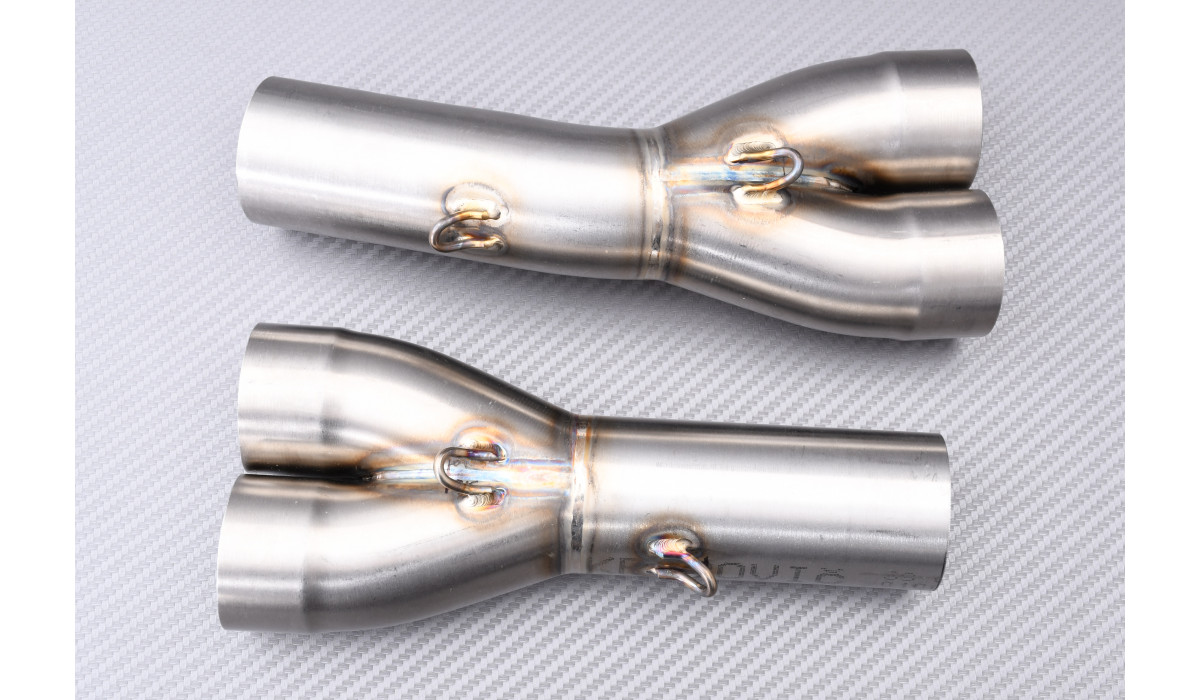 Tube intermédiaire / Mid Pipe de ligne complète AKRAPOVIC YAMAHA YZF R1 ...