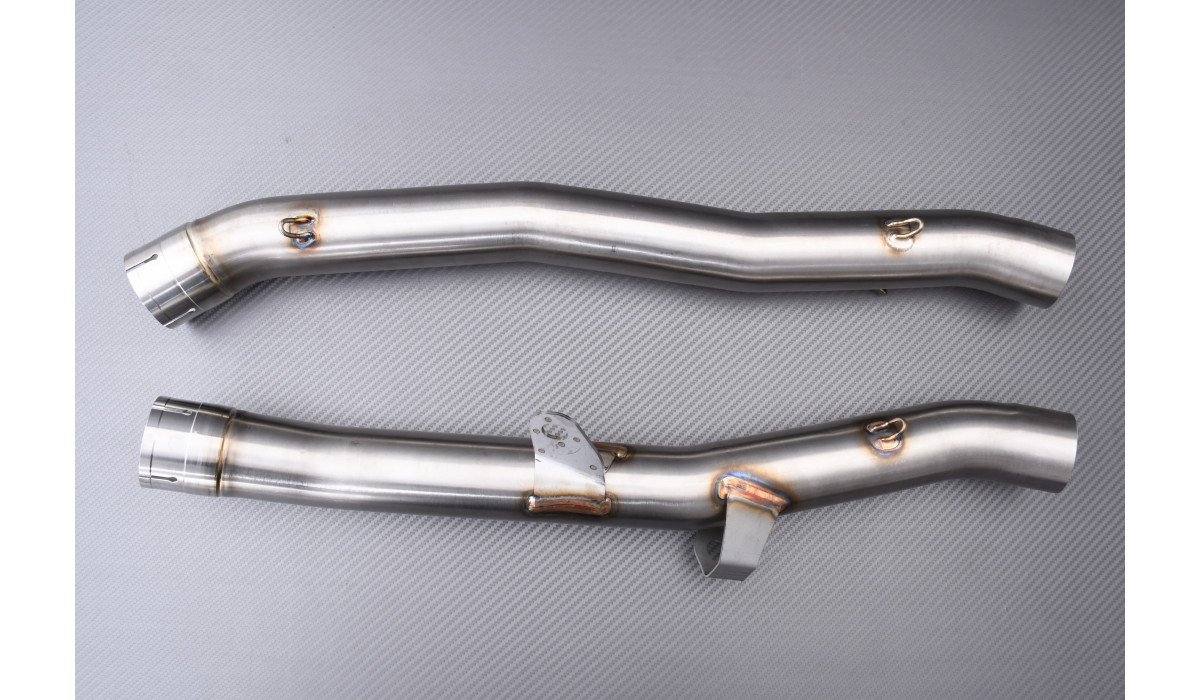 Pair of AKRAPOVIC Mid pipe Racing KAWASAKI ZZR 1400 2006 - 2011