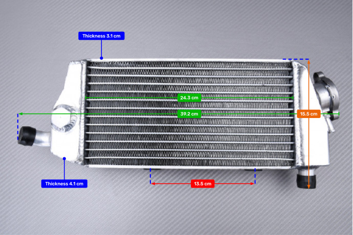 AVDB Pair of Ultra-Reinforced Racing Water Radiators BETA RS / RR 350 ...