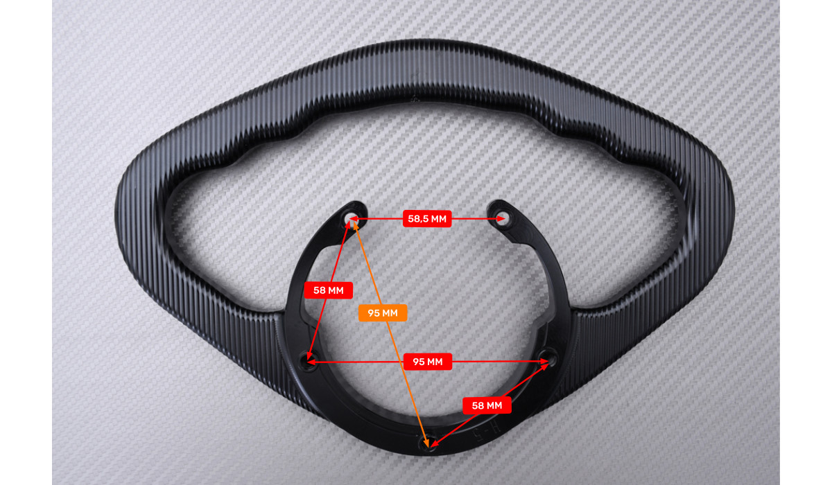 Anodized aluminum passenger hand grip CFMOTO SRR / SRS 450 / 675 2024 ...