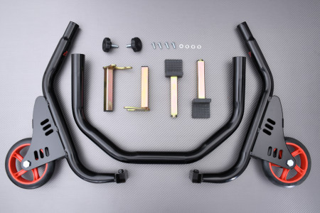 Premium rear racing-style paddock stand