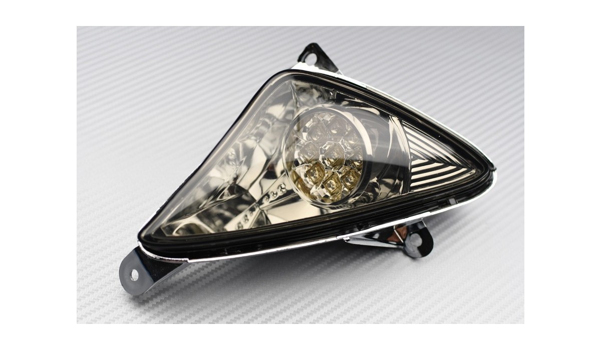 Paire de clignotants avant LED Fumés Yamaha TMAX 500 2001 - 2007 Paire de clignotants avant LED Fumés Yamaha TMAX 500 2001 - 2007