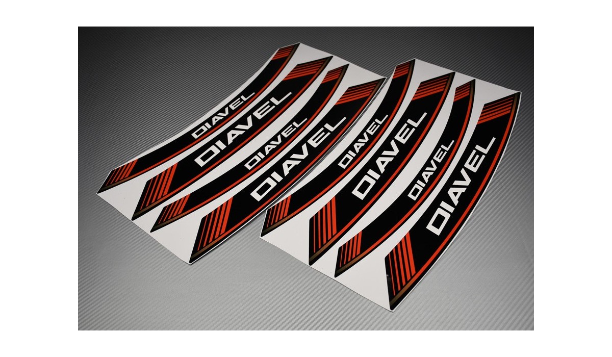 Inner Wheel Rims Stickers - DIAVEL Model