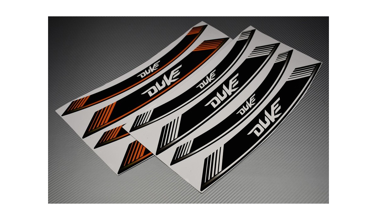 Stickers de llantas Racing KTM - Modelo DUKE