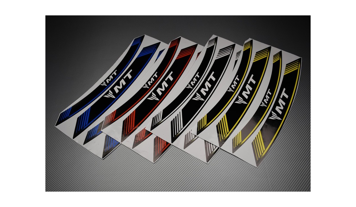 Inner Wheel Rims Stickers - ' MT ' Model