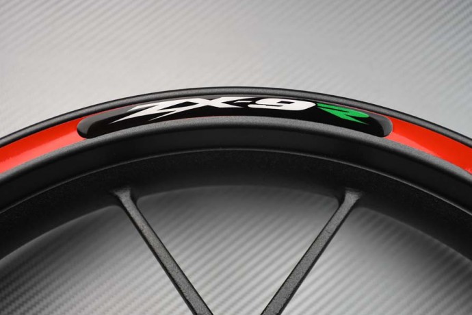 Rim Edge Stickers KAWASAKI - ZX9R Logo