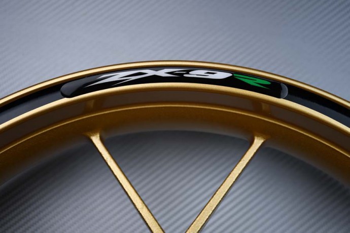 Motorrad Felgenrandaufkleber KAWASAKI - Logo ZX9R