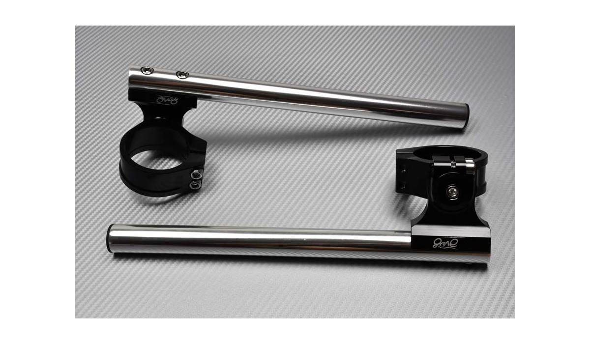 Pair of Reclining and raising AVDB Clip-On Handlebars 43 mm