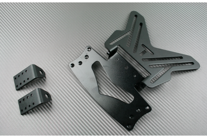 PACK : Universal Retractable License Plate Holder + LED License Light