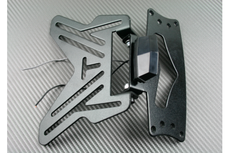 PACK : Universal Retractable License Plate Holder + LED License Light