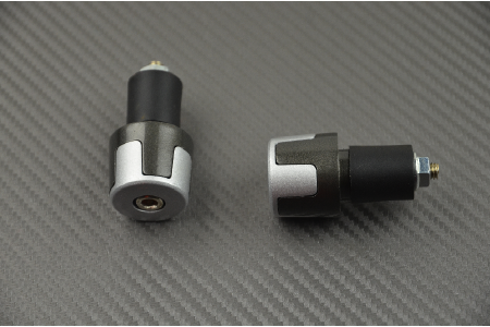 Pair of Handlebar Caps - Bi-Color Painted Design